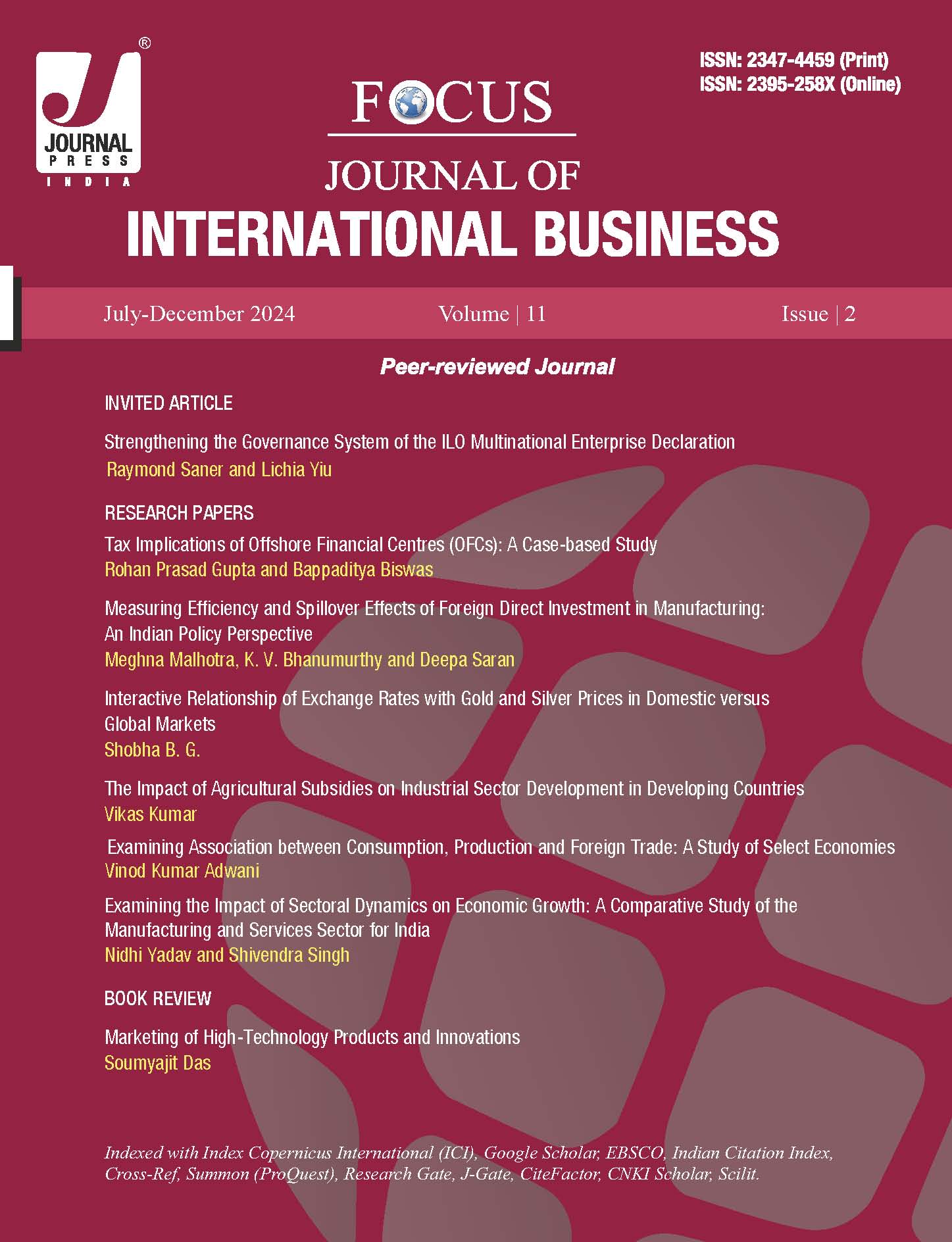 FOCUS: Journal of International Business | Journal Press India